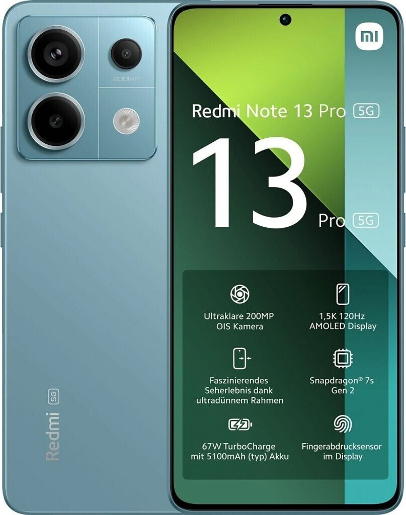 Xiaomi Redmi Note 13 Pro 5G (8GB/256GB) Ocean Teal • Find.gr