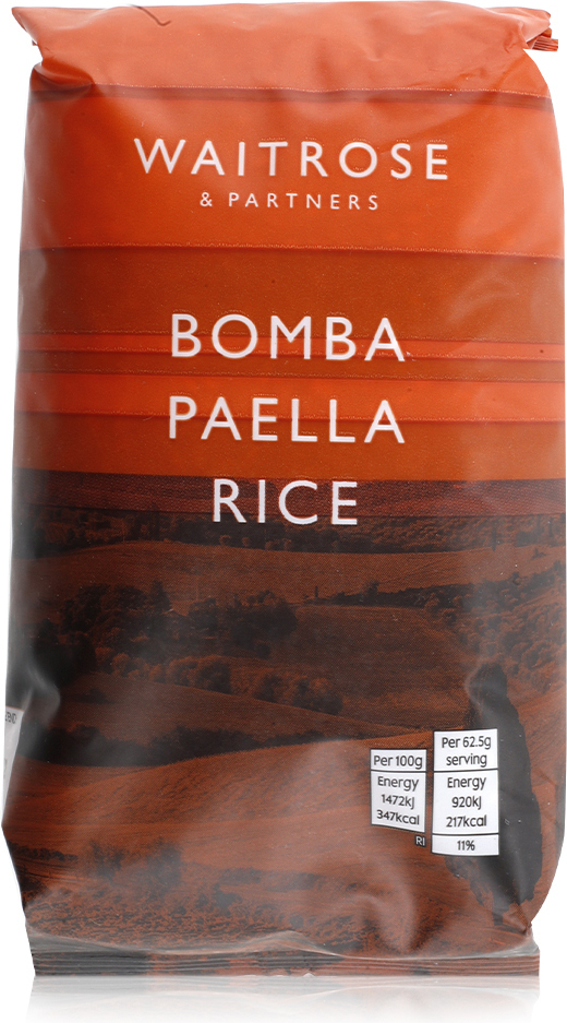 Ρύζι για Παέγια Waitrose Bomba Paella Rice 500g • Find.gr